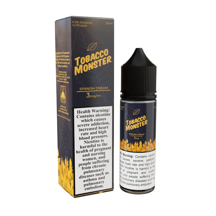 Spanish Cream Tobacco Monster - Jam Monster - Jam Monster UAE - Khobar Vape